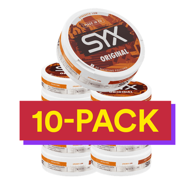 10x SYX Original Light | Nicotine Pouches at Whitepouches.com