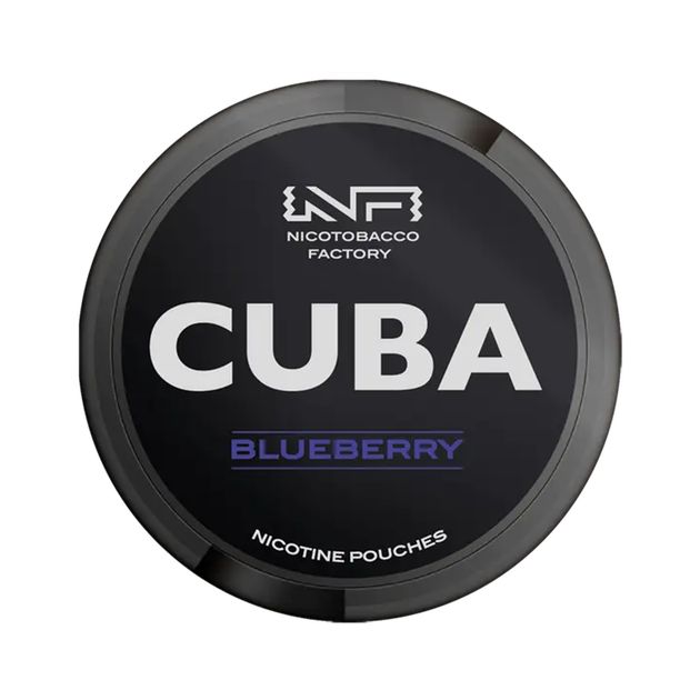 CUBA BLACK | Blueberry | Nicotine Pouches at Whitepouches.com